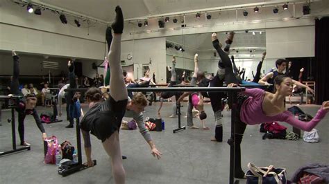 Professional Ballet Dancers In Class
