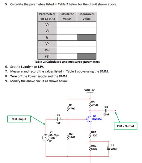 Solved 5 Calculate The Parameters Listed In Table 2 Below Chegg Com