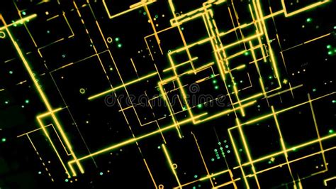 Abstract Digital Network Stock Video Video Of Glowing 341911969