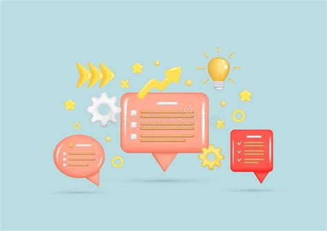 Set Of Realistic 3d Pink Speech Bubble Message Button Chat Box With Talk Speech Notification