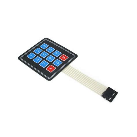 4x3 Matrix Membrane Switch Keypad Keyboard Overlays Membrane Switch