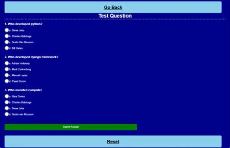 Django Quiz App With Source Code
