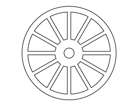Wagon Wheel Outline