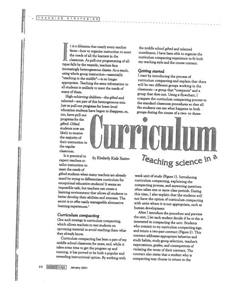 Pdf Curriculum Compacting