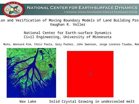 ppt validation and verification of moving boundary models of land