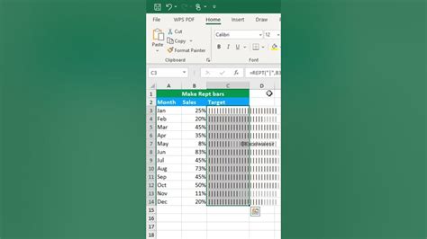 Make Rept Bars In Excel Excelwalesir Short Reels Vtrending
