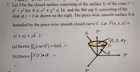 Solved 7 Let S Be The Closed Surface Consisting Of