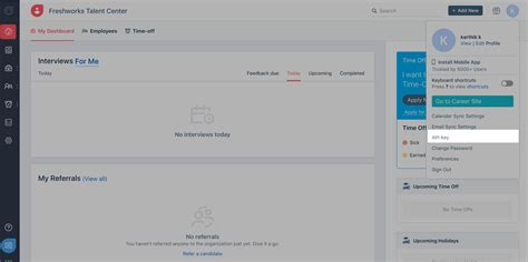 Where To Find Your Api Key How To Reset It And Scope Of An Api Key Freshteam Support