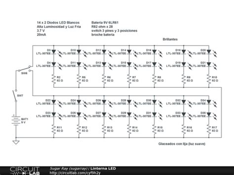 Linterna LED CircuitLab