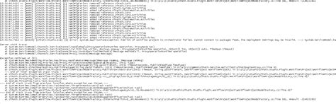 Publish Of Workflow Project To Orchestrator Failed Cannont Connect To