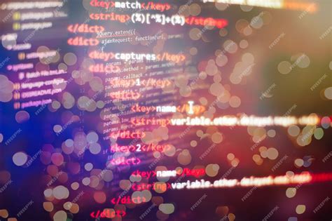 Premium Photo Software Developer Programming Code Abstract Computer