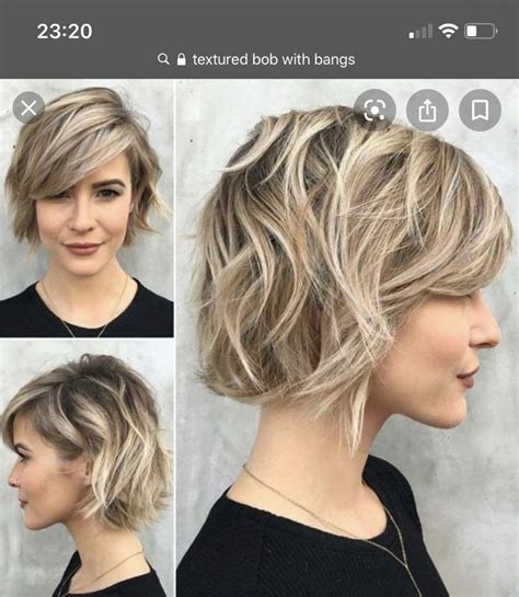 Textured Bob Bob Hairstyles With Bangs Bob Haircut With Bangs
