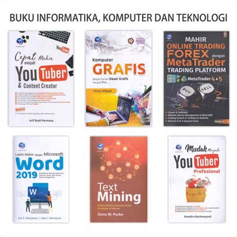 Jual Buku Teknologi Komputer Dan Informatika Youtuber Komputer Grafis