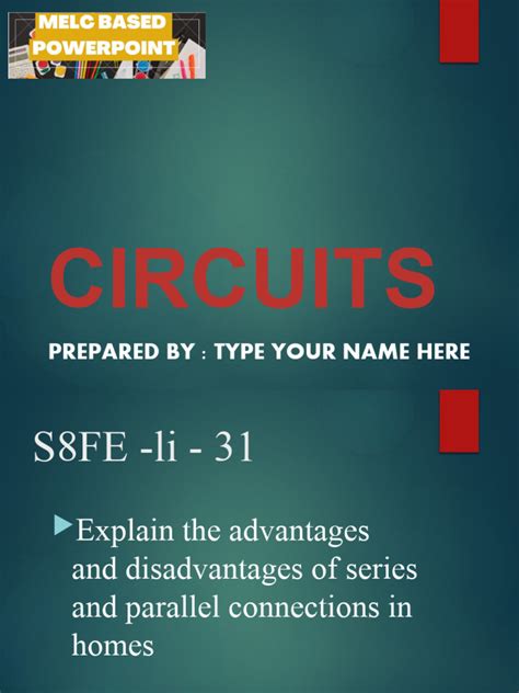 12 G8 Science Q1 Week 7 Parallel And Series Circuit Pdf Series And Parallel Circuits