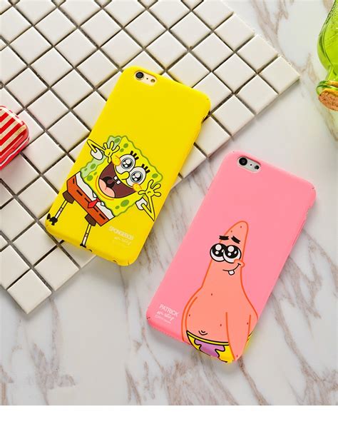 Spongebob Phone Case Spongebob Iphone 6 Case Lovely Cartoon Spongebob Patrick Frosted Pc Phone