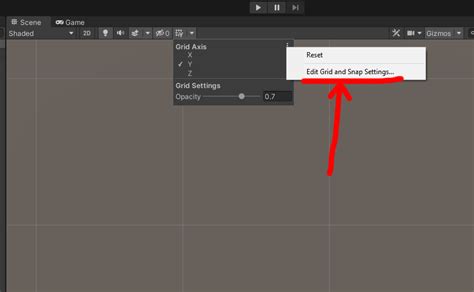 Wheres The Grid Settings In Unity 2021 Unity Engine Unity