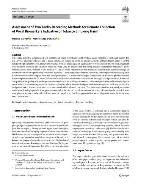 Pdf Assessment Of Two Audio Recording Methods For Remote Collection