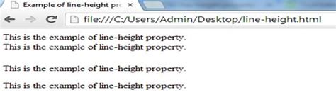 Css Line Height Property