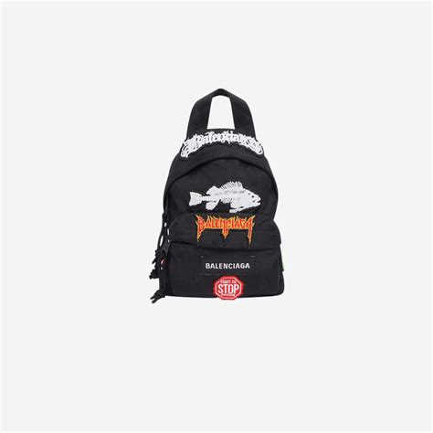 발렌시아가 익스플로러 미니 백팩 블랙 Balenciaga Kream