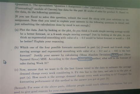 Solved Question The Spreadsheet Question Assignment Chegg