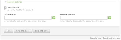 managing users in contao web hosting hub