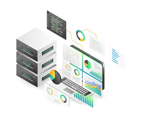 Premium Vector Landing Page Concept Flat Isometric Illustration Cloud Server Transformation