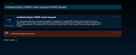 HWID Denied Repeatedly Problems Neverlose Cc Forum