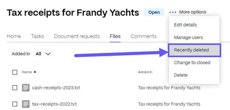 Delete And Restore A File Or Files In A Project ShareFile