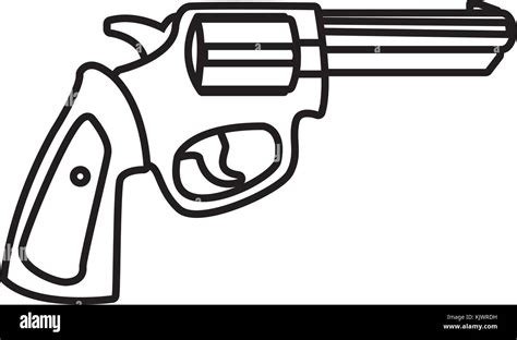 classic handgun weapon stock vector image and art alamy