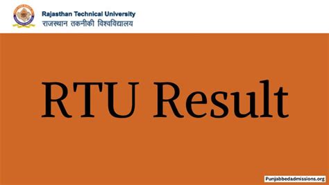 RTU Result Semester St Nd Rd Th Th Th Th Th Btech Mtech MBA BHMCT