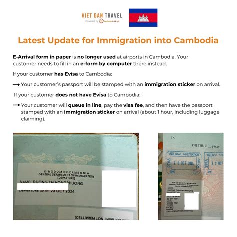 Last Update For Cambodia Immigration Viet Dan Travel