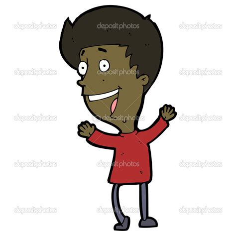 만화 행복 한 사람 스톡 벡터 ©lineartestpilot 13567354