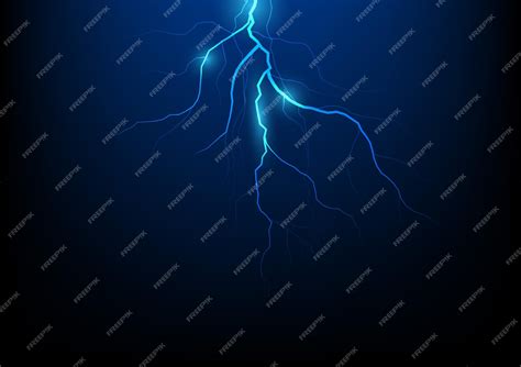 Premium Vector Lightning Lightning Thunderstorm Electric Flash Vector