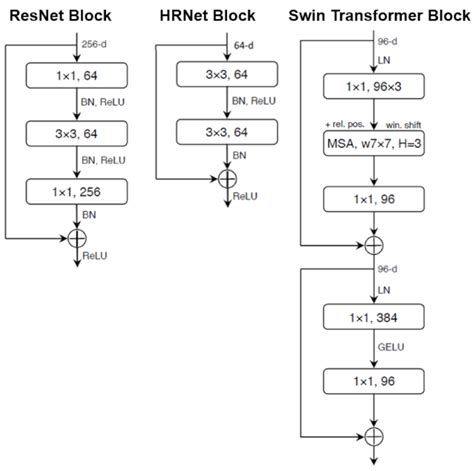 Basic Block Designs For Resnet Hrnet And Swin Download Scientific Diagram