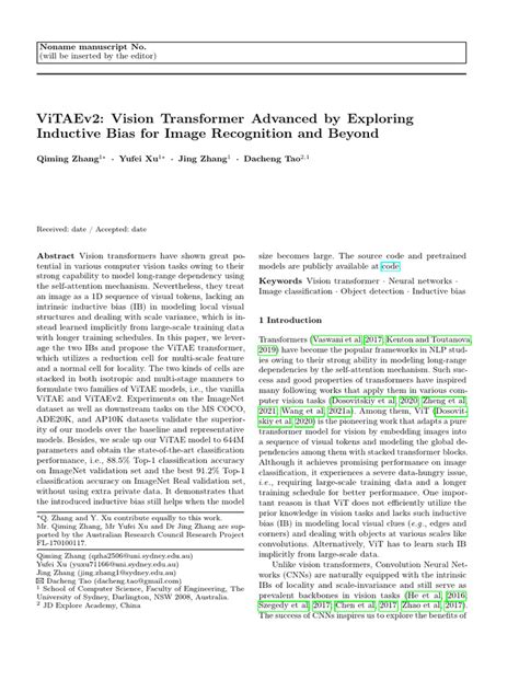 2022 Vitaev2 Zhang Et Al Arxiv Pdf Computer Vision Cognitive Science