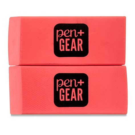 Pen Gear Pink Erasers 2 Count Flexible Expansion Joints Free