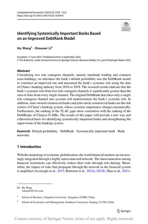 Identifying Systemically Important Banks Based On An Improved Debtrank Model