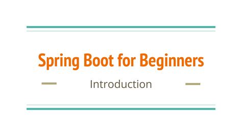 Learn Spring Boot With Bisky Intoduction Pptx