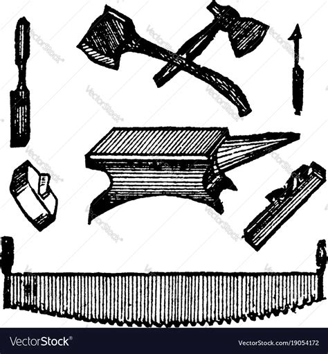 Hardware Vintage Royalty Free Vector Image Vectorstock