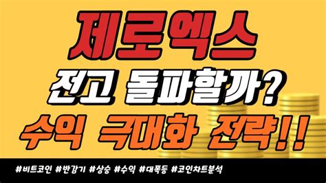 제로엑스 전고 돌파할까 슈팅자리 수익 극대화 방법 공개 홀덥분들 꼭 보세요 Youtube