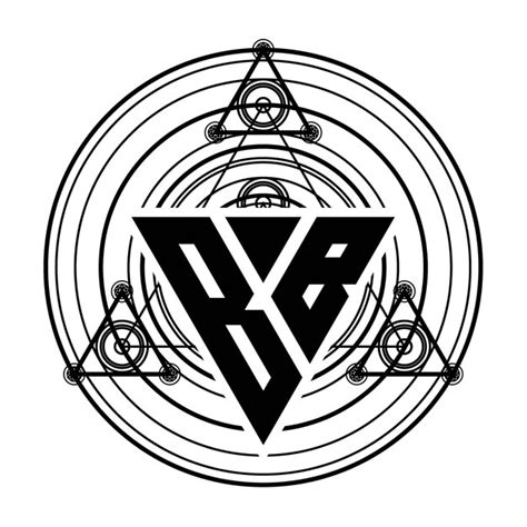 Premium Vector B B Monogram Letter Logo With Triangle Shape Design
