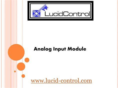 PPT Analog Input Module Lucid Control Com PowerPoint Presentation Free Download ID 7690029
