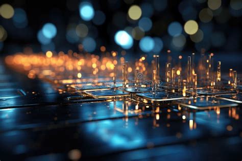 Cloud Computing Transfer Big Data On Internet Futuristic Digital Technology Stock Illustration