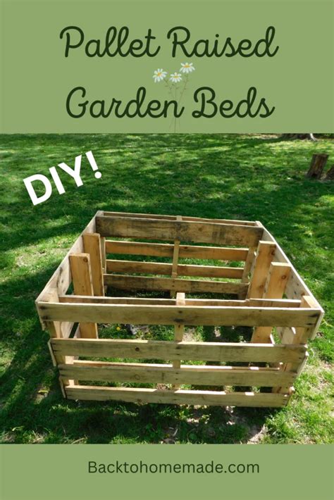 Homemade Pallet Raised Garden Beds Diy Pallet Wood Raised Garden Beds