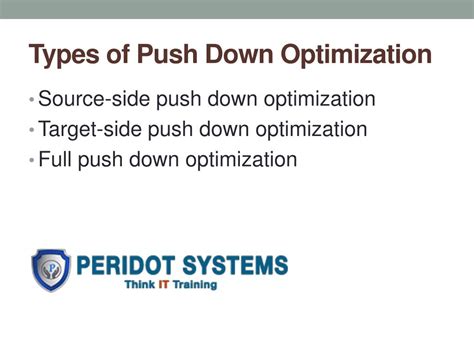Ppt Push Down Optimization Powerpoint Presentation Free Download