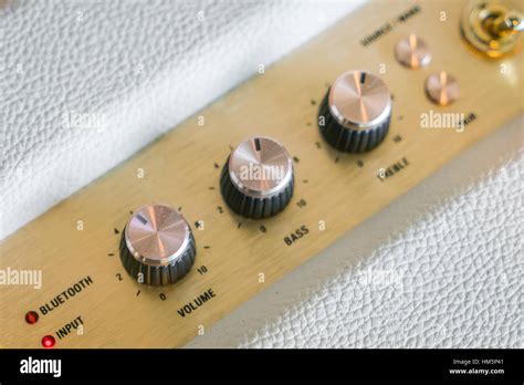 Volume Control Knob Of Hi Fi Amplifier Stock Photo Alamy