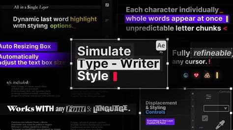 Typewriter Text Effect Text Box Word Highlight Custom Cursor With