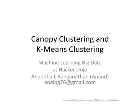 Canopy K Means Using Hadoop Ppt