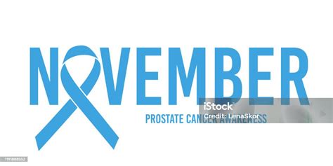 11 월 전립선 암 인식의 달에 대 한 의료 기호 파란색 리본 포스터 벡터 0명에 대한 스톡 벡터 아트 및 기타 이미지 0명 11월 개념 Istock