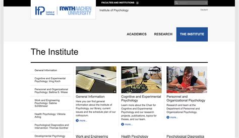 rwth aachen university department of psychology kuakua psychology resources